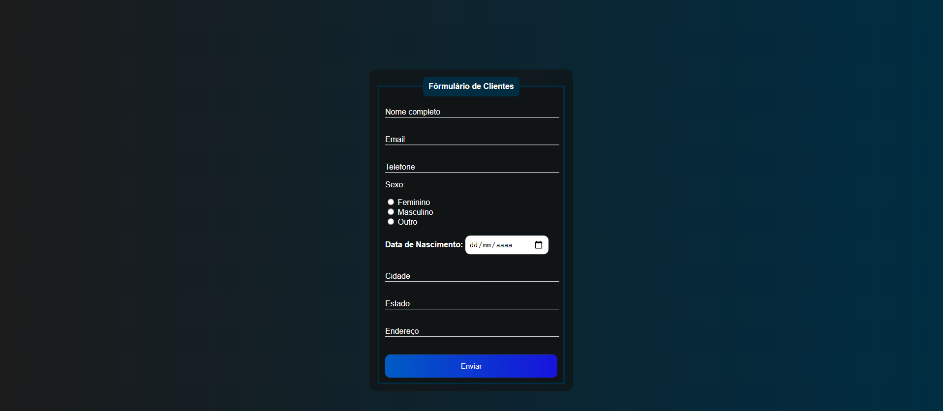 GitHub - BrunoLucass/formularioCadastro