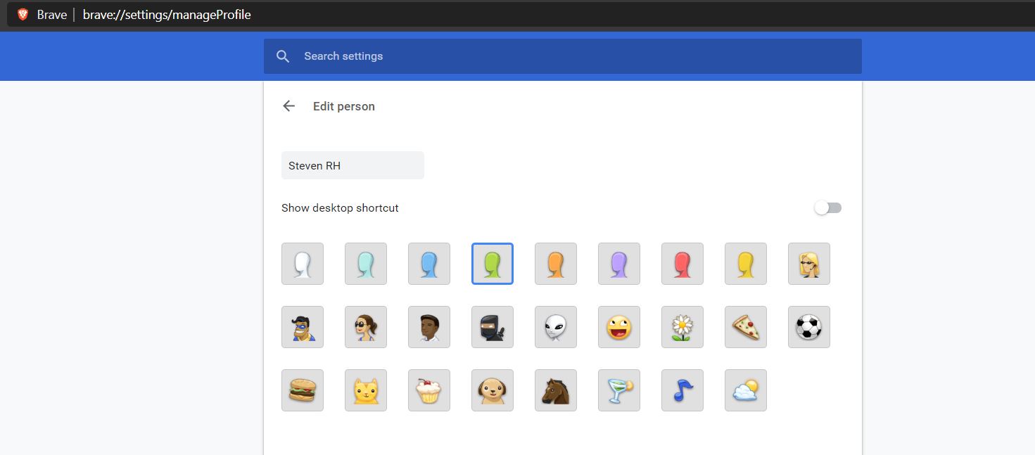 Cannot Create Desktop Shortcut For Profiles In Brave Settings Issue 3914 Brave brave 
