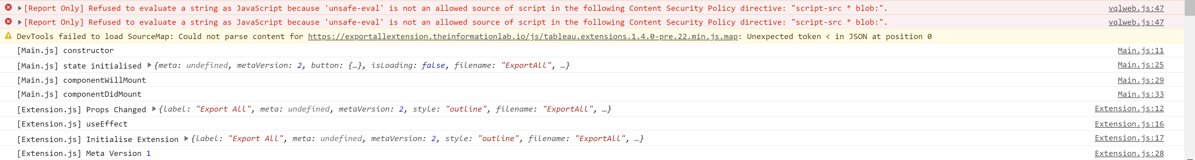 Refresh issues and the colors are now blue · Issue #59 · TheInformationLab/Tableau-Extension ...