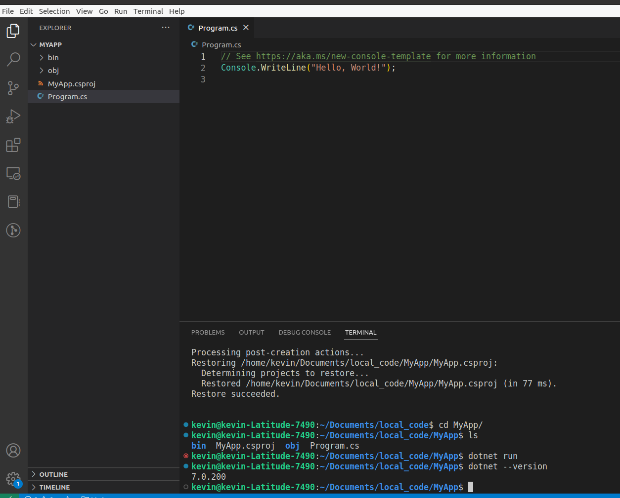 Dotnet Run Doesn T Print Out Hello World · Issue 8246 · Dotnet Core · Github