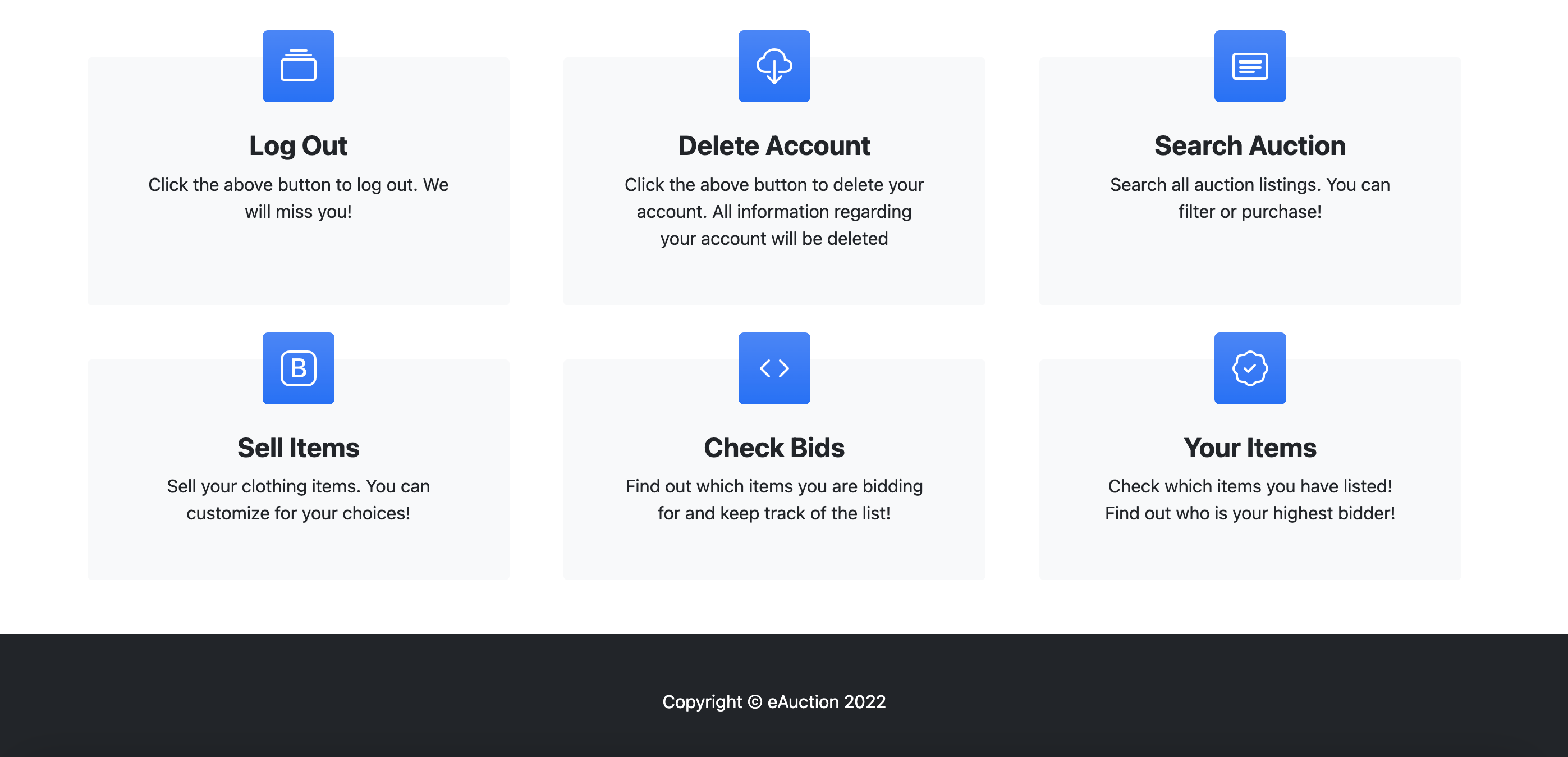 GitHub - andrewheo1225/eAuction: An online auction website that is meant to mimic features of ...