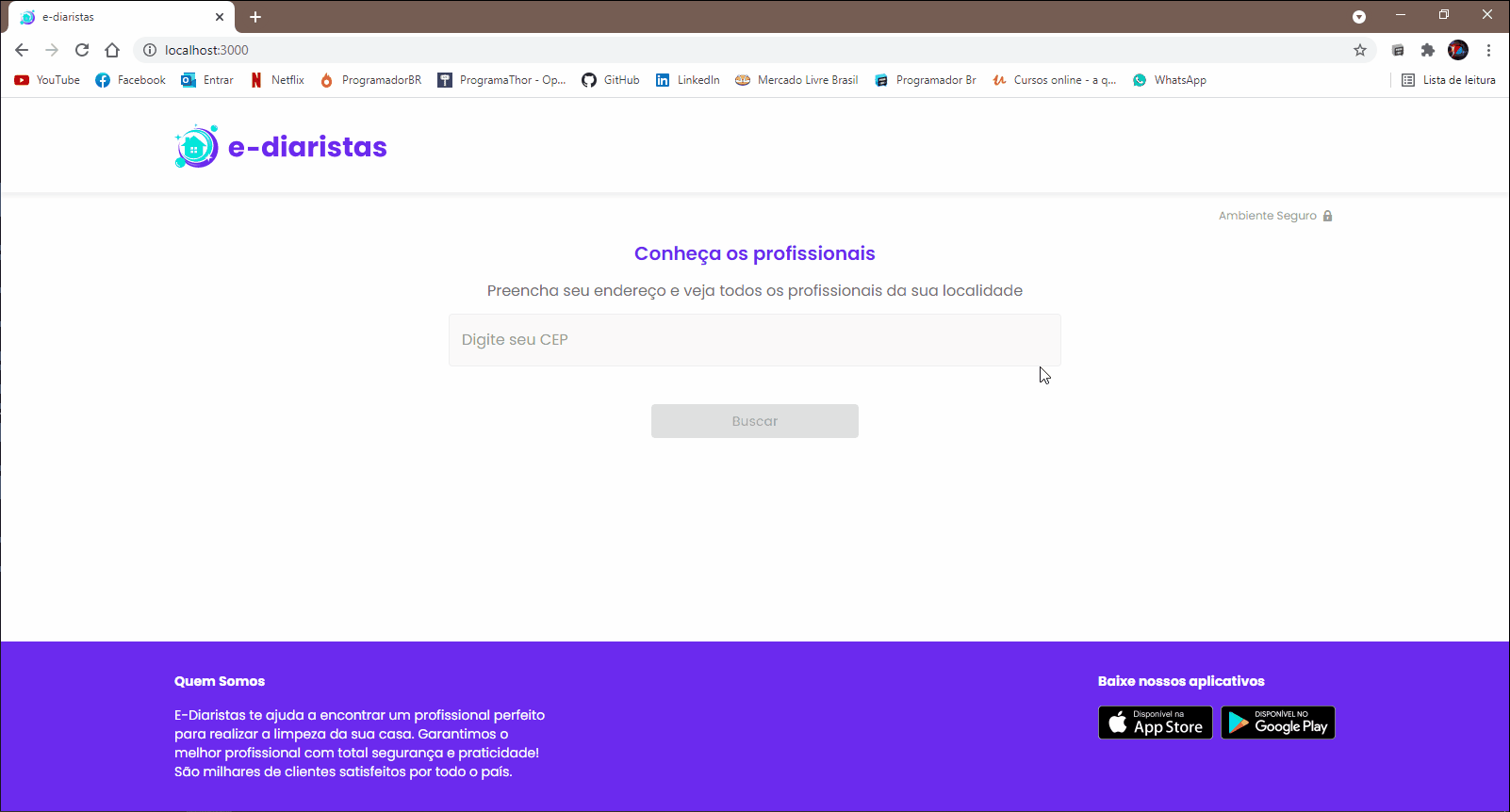 GitHub - RafaelGaviolli/workshop-ediaristas: Projeto desenvolvido junto ao Workshop da TreinaWeb ...
