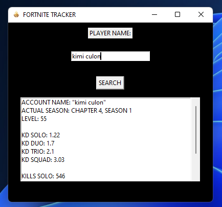 GitHub - justmatheis/fortnitetracker-python