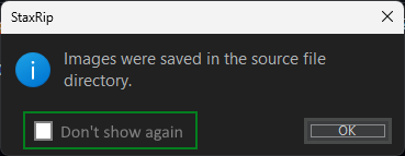 "Don't show again" checkbox for Video Comparison (S)ave PNG confirmation window · Issue #1067 ...