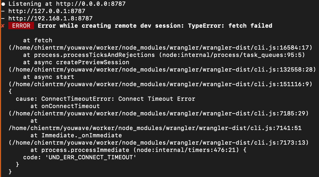 🐛 Bug `wrangler Dev` Not Working At High Traffic Time · Issue 3071 · Cloudflareworkers Sdk