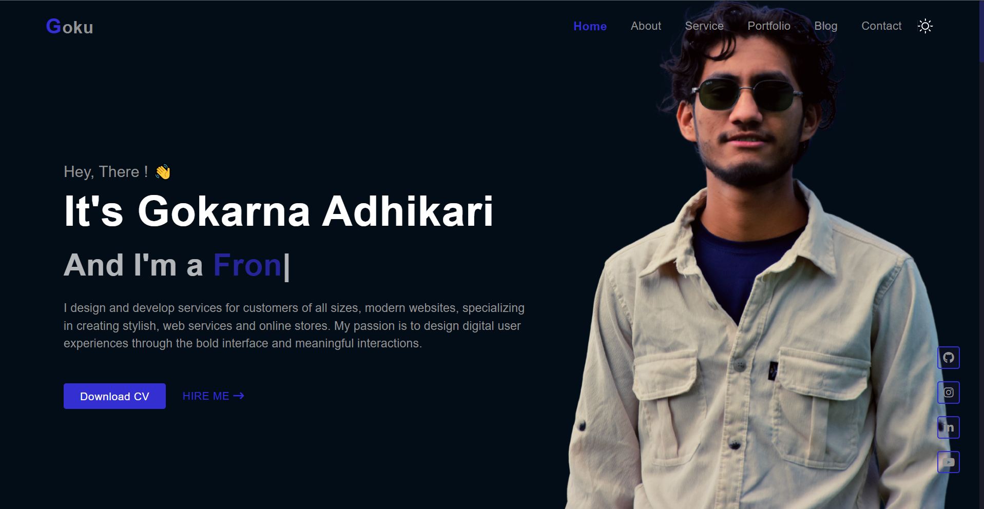 GitHub - gokarna123-goku/personal_portfolio: This is my personal portfolio.