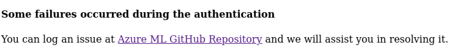 Cannot submit job into AML in ubuntu · Issue #1278 · Azure/MachineLearningNotebooks · GitHub