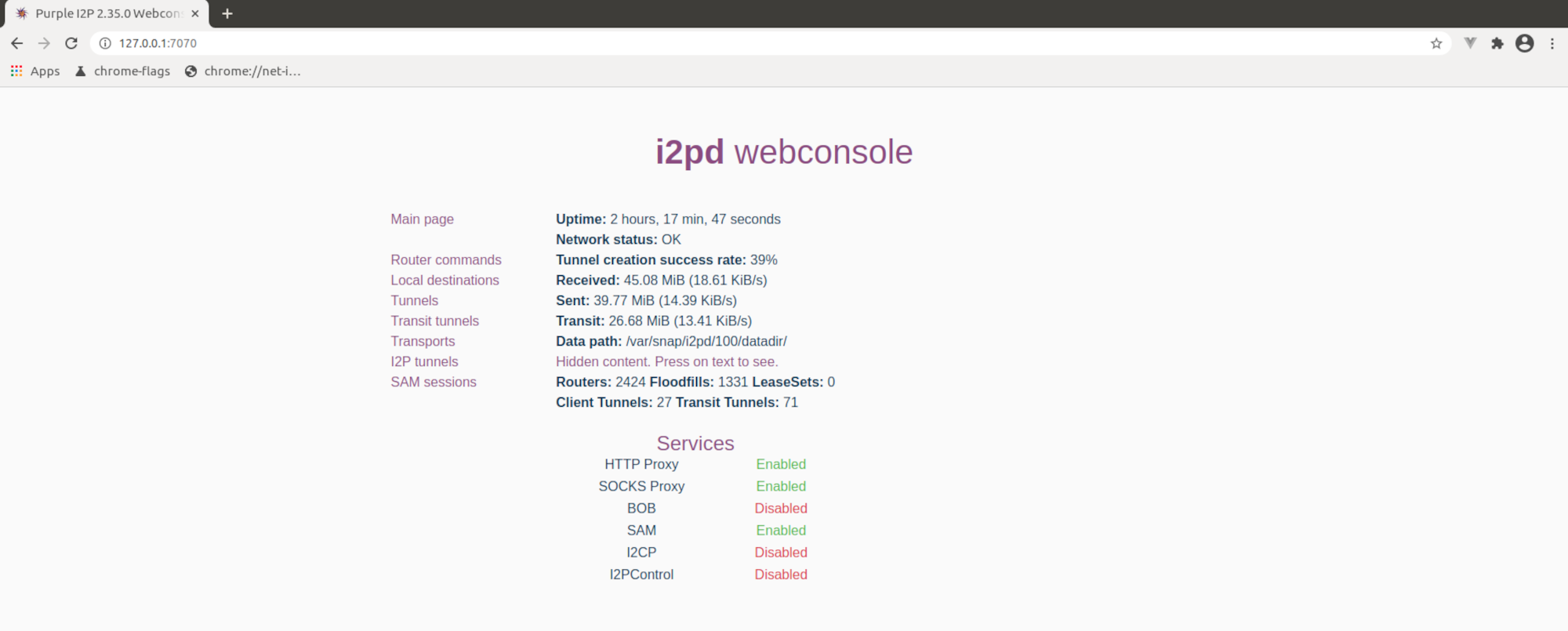 Warnings and errors when running i2pd Ubuntu 18.04.4. Desktop · Issue #1618 · PurpleI2P/i2pd ...