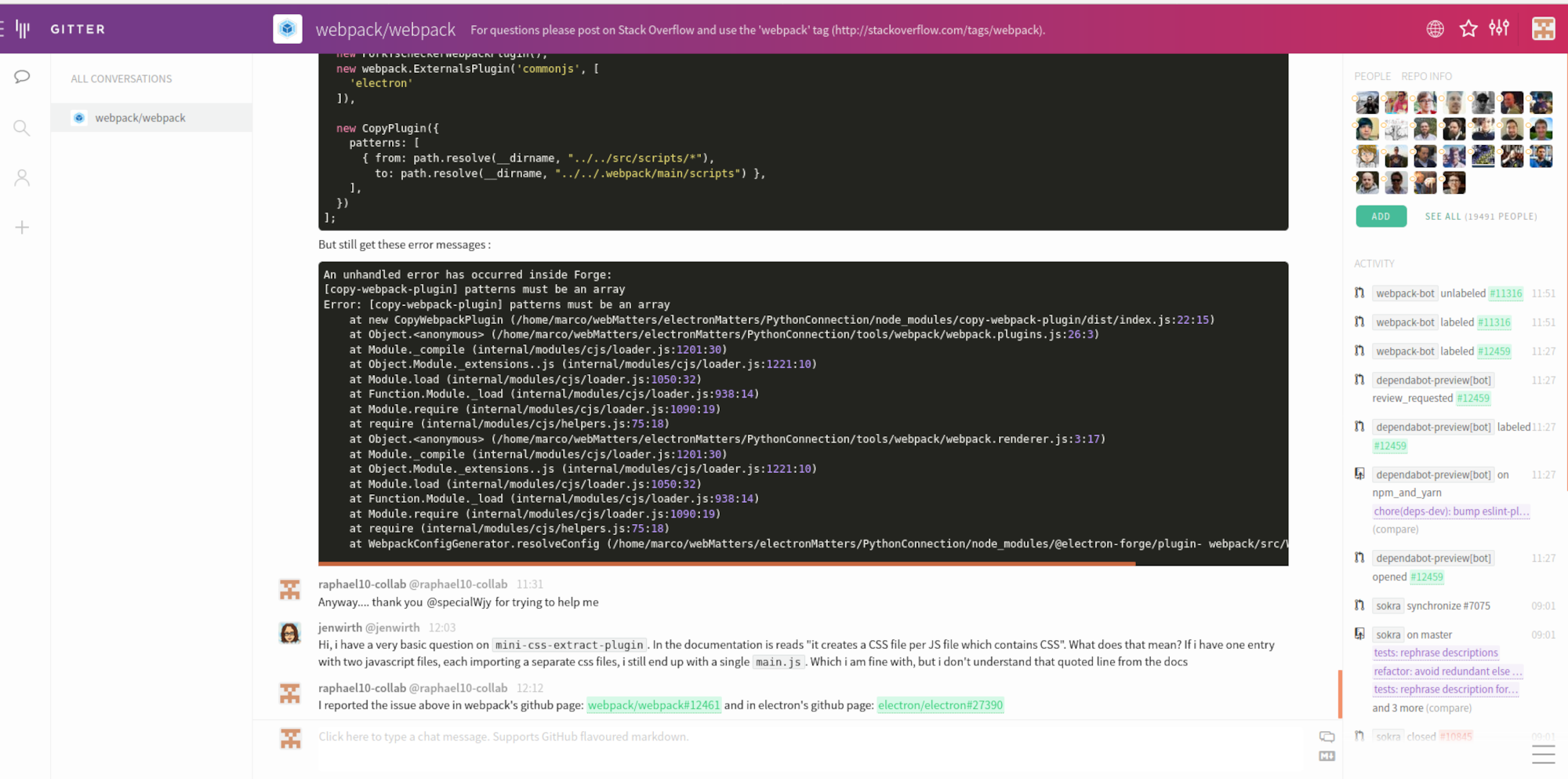 An unhandled error has occurred inside Forge: Cannot read property 'tapAsync' of undefined ...