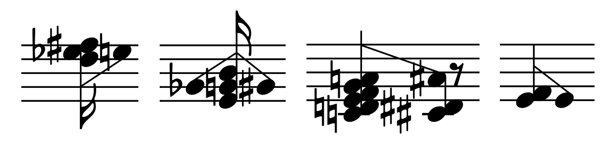 Branching (pronged) stems for altered unisons and certain cluster chords · Issue #17503 ...