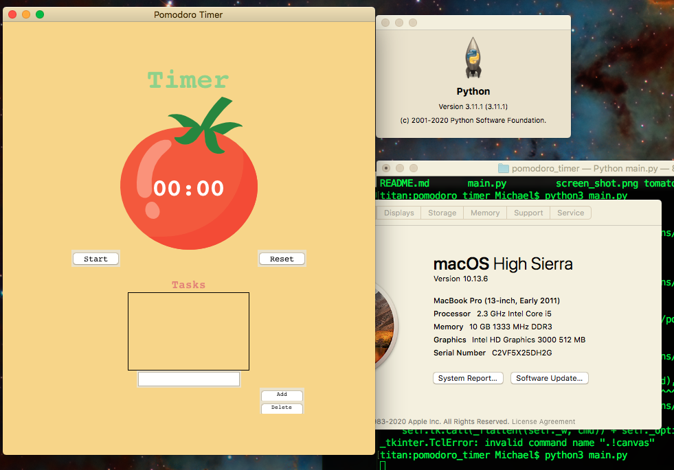 🐜 [Bug] Pomodoro timer not showing on macOS · Issue #32 · AseanK/python-tools-and-games · GitHub
