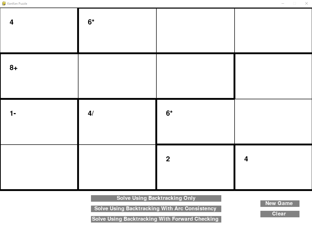 GitHub - AmrAhmed11/kenken-puzzle-solver: The goal of this project is to create a software that ...