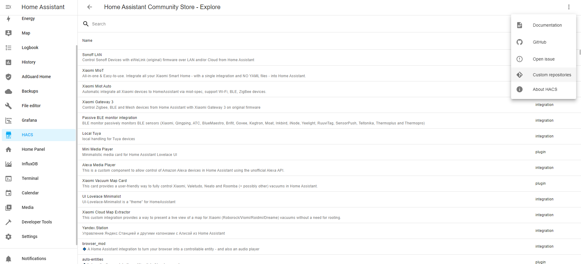 Add Custom Repositories Not Working · Issue #2887 · hacs/integration · GitHub