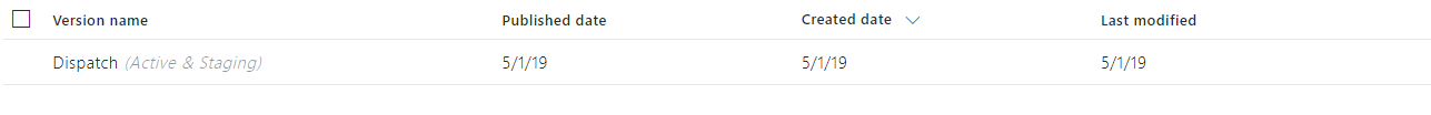 When creating a dispatch model, sources get published to production. · Issue #1073 · microsoft ...