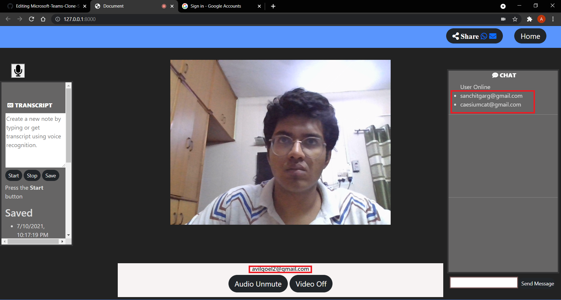 GitHub - avilgoel/Microsoft-Teams-Clone-Submission
