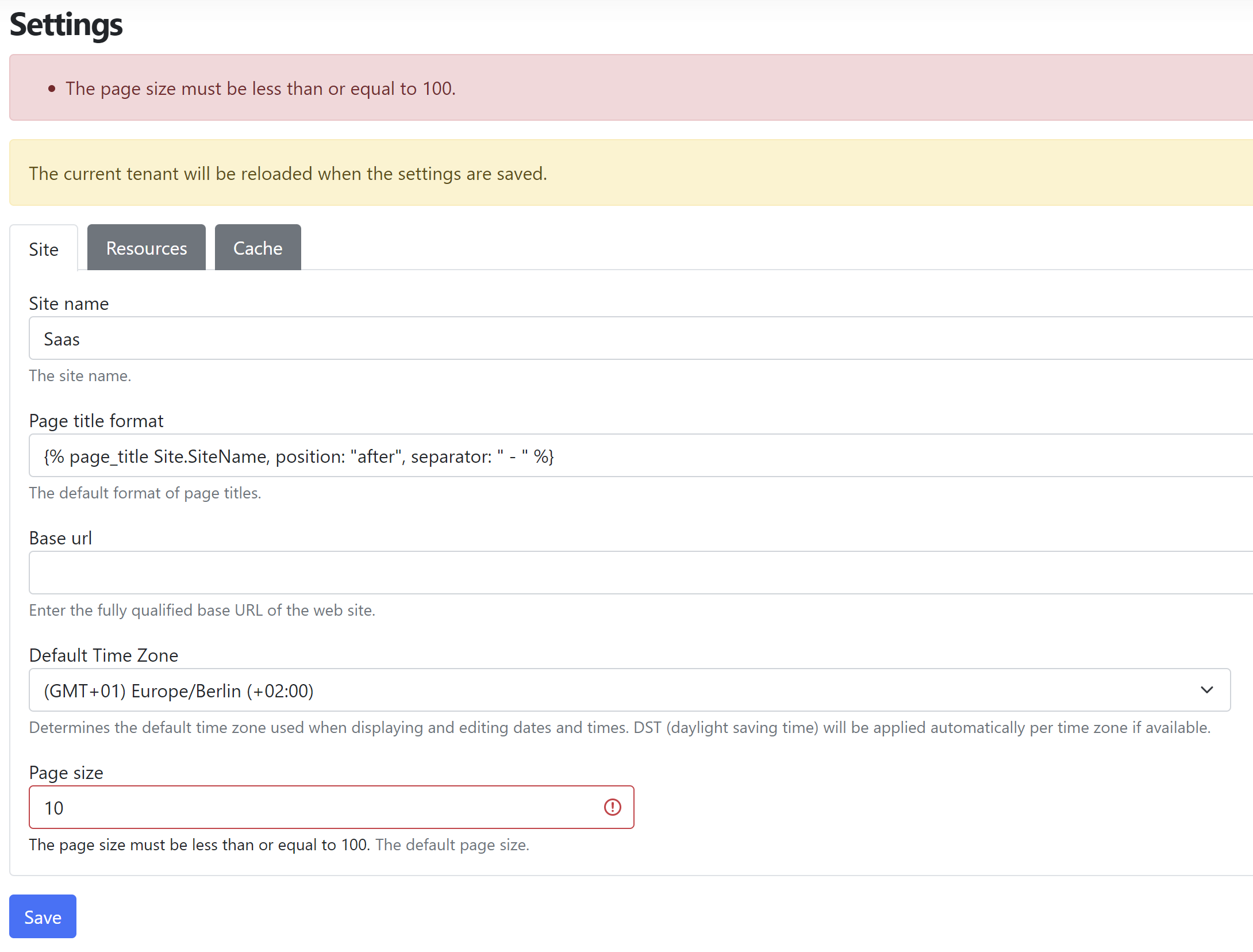 Pagesize Validation · Issue 12484 · Orchardcms Orchardcore · Github