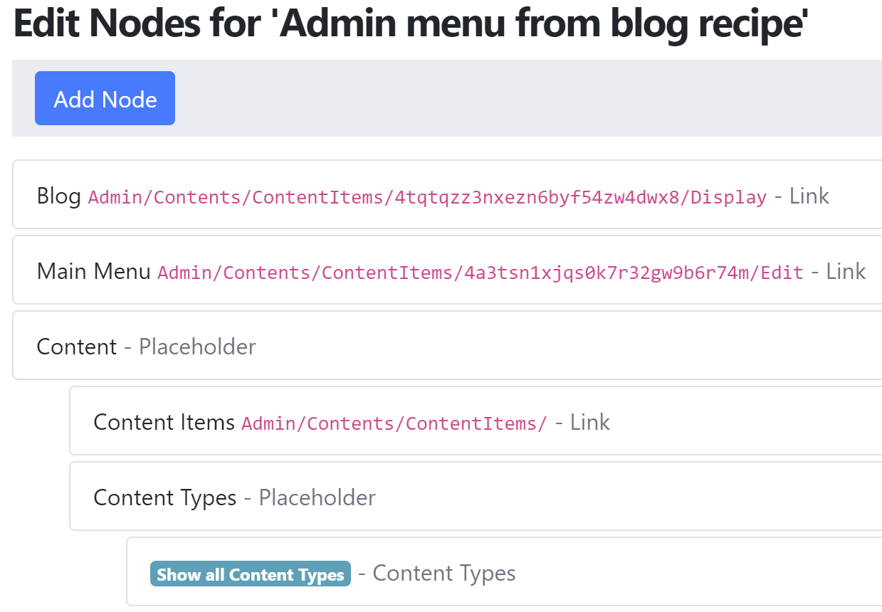 Admin menus in Blog recipe · Issue #5503 · OrchardCMS/OrchardCore · GitHub