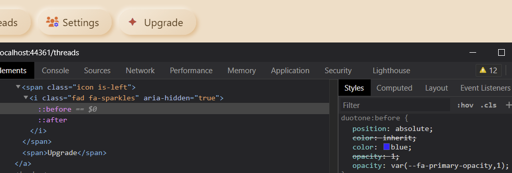 [bug 6 0beta] Duotone Sparkles Doesn T Display Variables Colors Correctly · Issue 18119