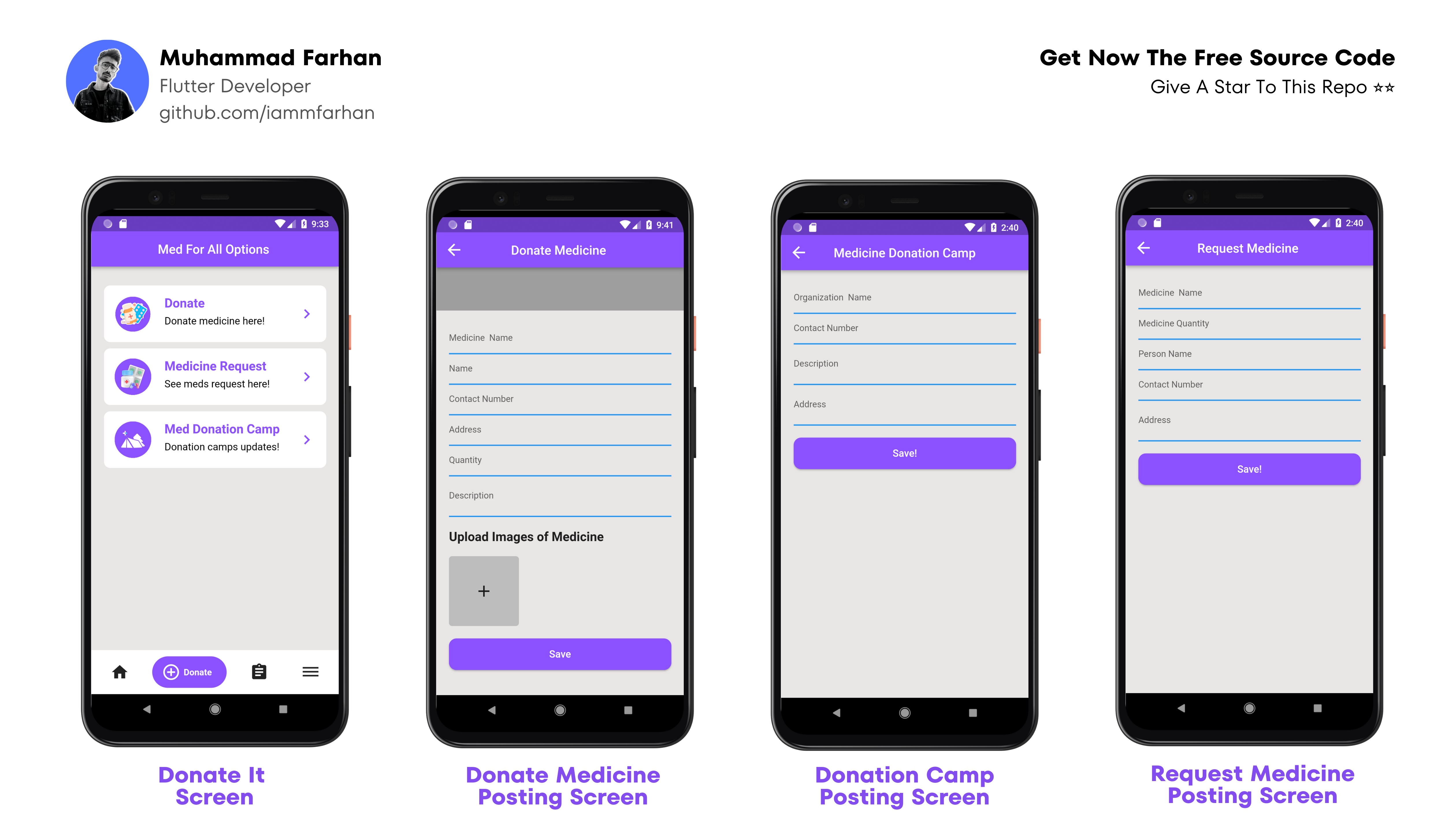 GitHub - iammfarhan/meds-for-all-app: The Medicine Donation App is a platform that enables ...