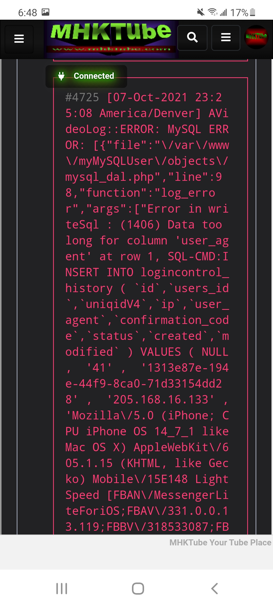 New Errors After Latest Gitpull · Issue 5800 · Wwbn Avideo · Github