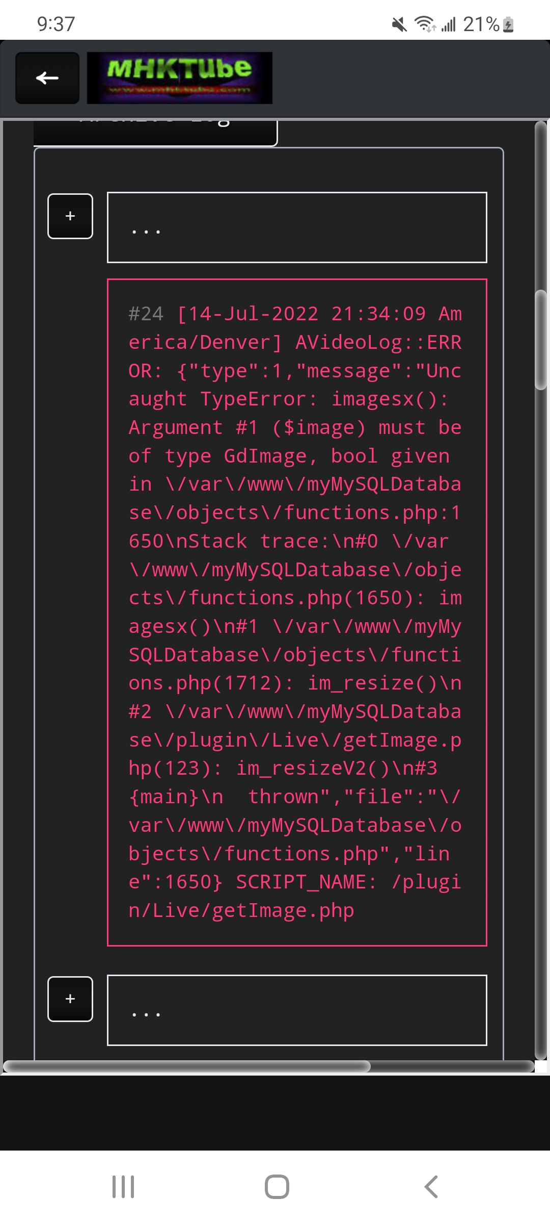 V12 Live error · Issue #6877 · WWBN/AVideo · GitHub