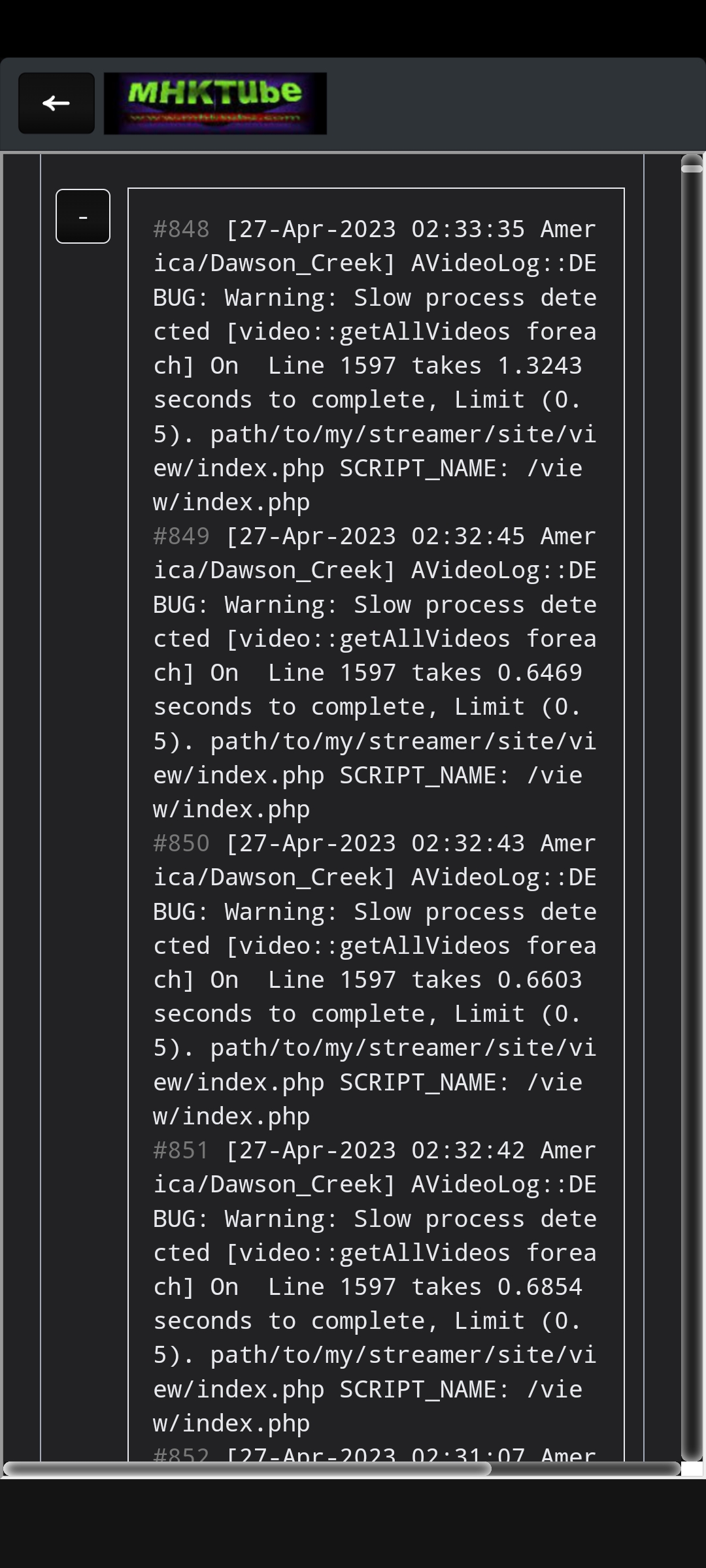 Errors · Issue #7954 · WWBN/AVideo · GitHub