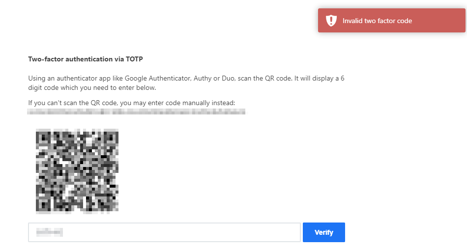2FA / Two-factor authentication via TOTP · Issue #18362 · RocketChat/Rocket.Chat · GitHub