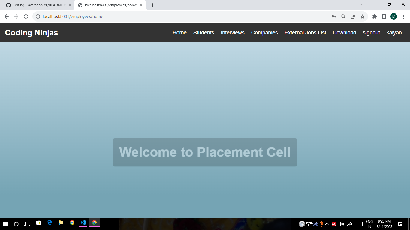 GitHub - manojkalyan/PlacementCell