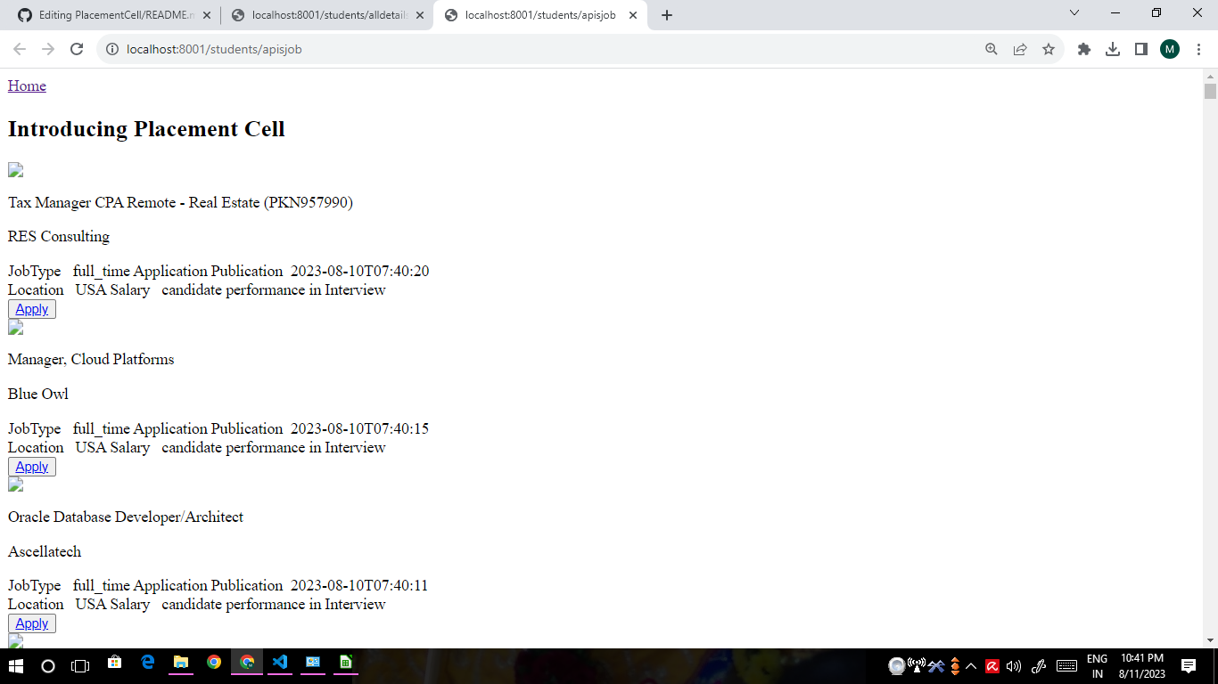 GitHub - manojkalyan/PlacementCell