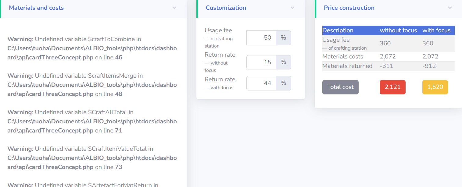 There was an error deploying locally, · Issue #2 · cyavu/AlbionCraftCalculator · GitHub