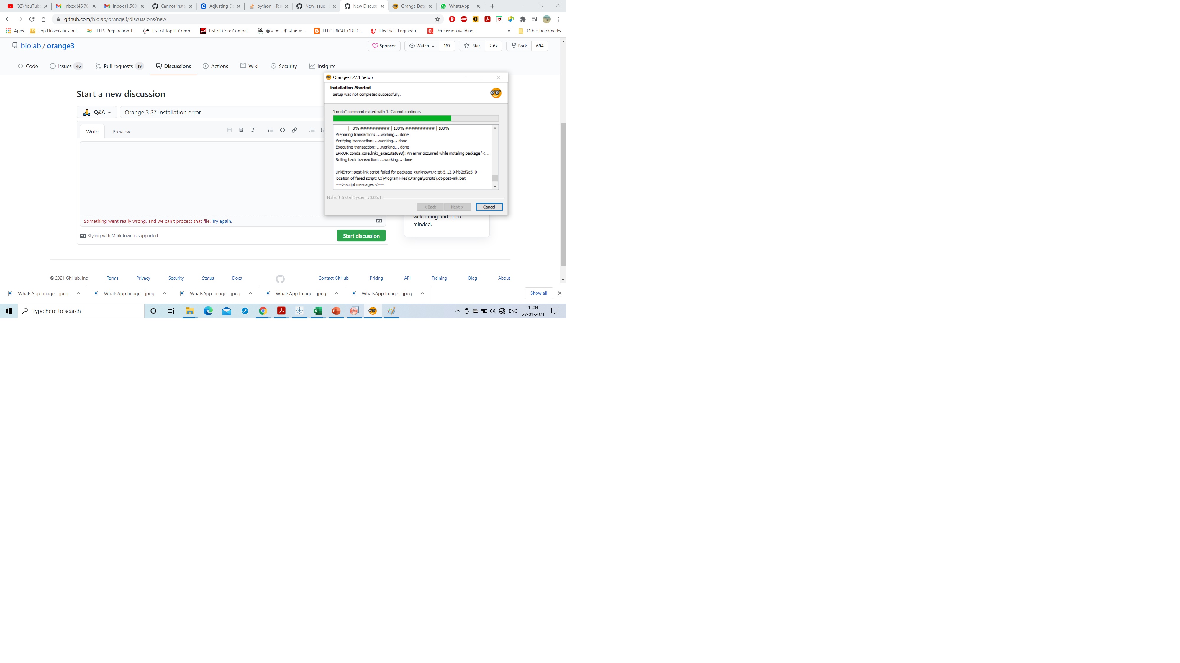 Error in installing orange 3.27 · Issue #5211 · biolab/orange3 · GitHub