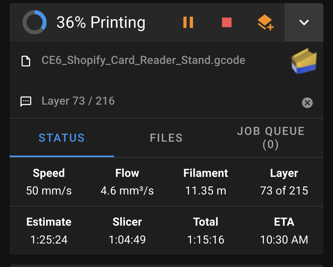 Layer progress and number of layers incorrect · Issue #138 · Clon1998/mobileraker · GitHub