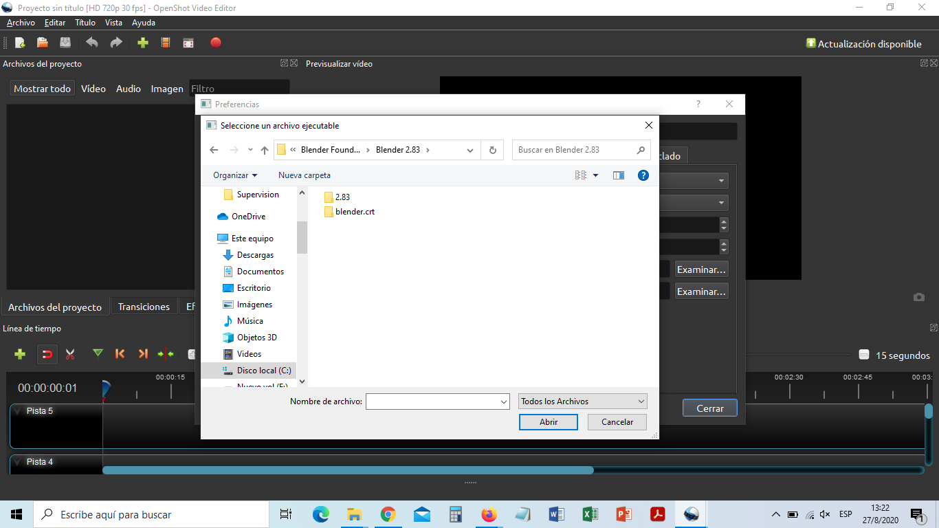 Blender no inicia · Issue #3686 · OpenShot/openshot-qt · GitHub