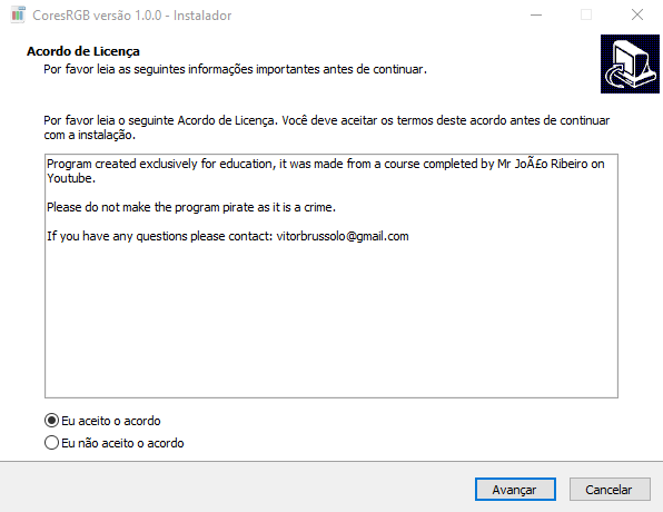 GitHub - CadisRaziel/CoresRGB-FirstProgram-withInstaller