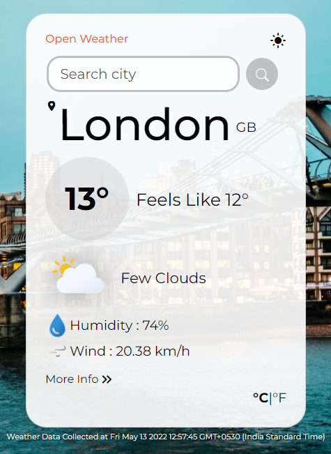 GitHub - sahangamlathbandara/WeatherWidget: Simple Weather Widget using ...