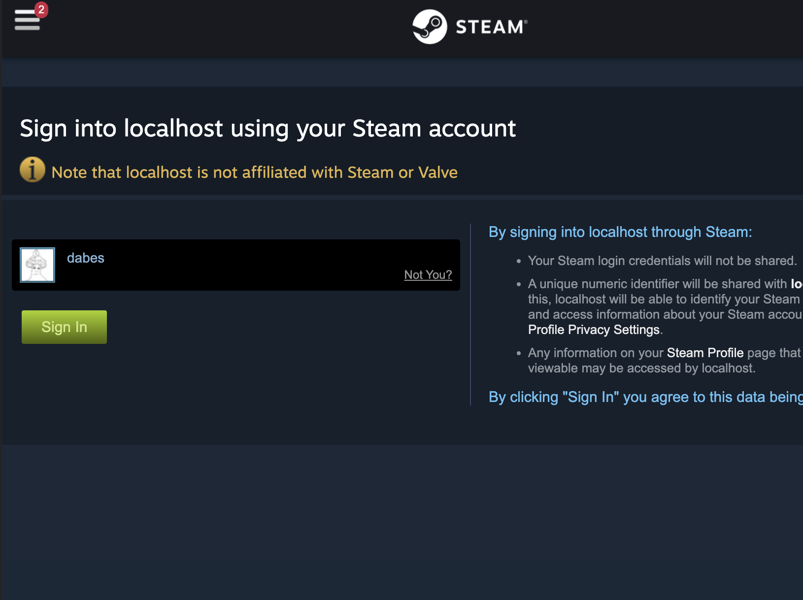 GitHub - fnyah/Steam-Login-Express: Steam login system built using ...