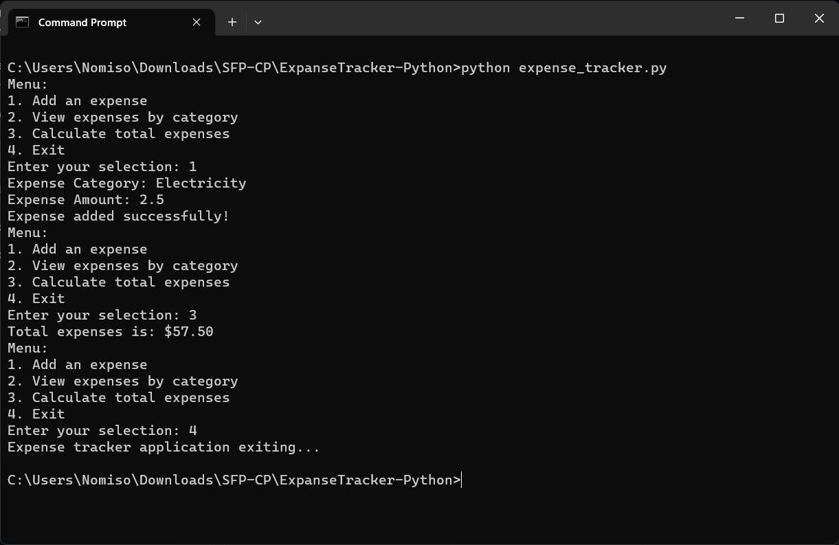 GitHub - ndizihiwesimon/ExpanseTracker-Python