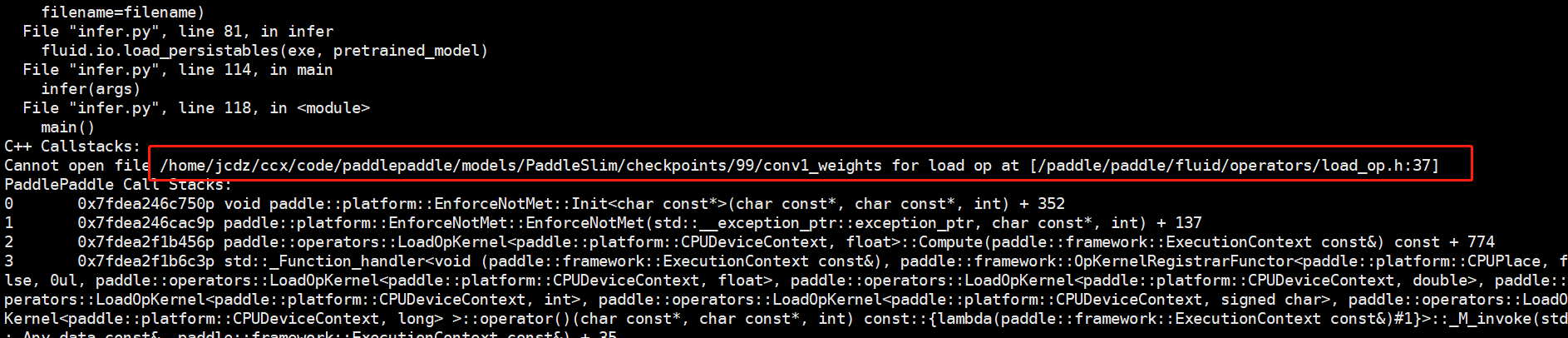 PaddleSlim对Uniform剪切后的MobileNet模型进行infer.py报错 · Issue #3009 · PaddlePaddle/models · GitHub