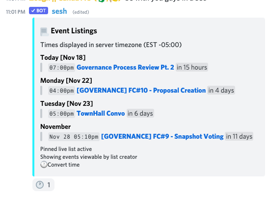Setup sesh.fyi on our Discord! // Testing Discord Events! · Issue #995 ...