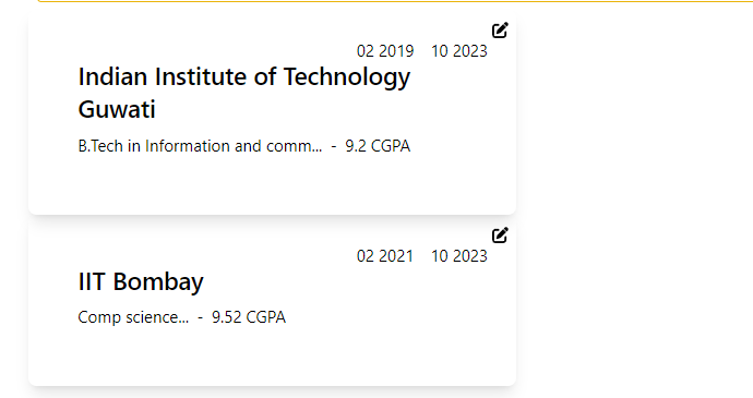 Make Card for successful entry of Sections · Issue #19 · swciitg/PortfolioBuilder · GitHub