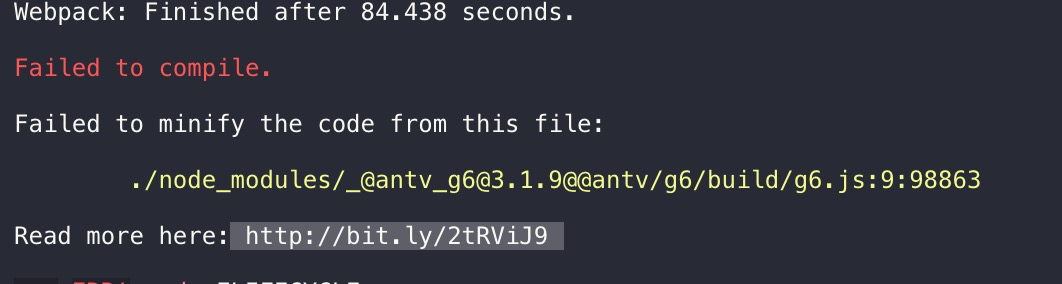 Failed to minify the code · Issue #974 · antvis/G6 · GitHub