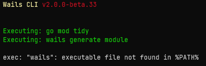 [v2] Add short warning when wails binary is not in PATH · Issue #1148 · wailsapp/wails · GitHub