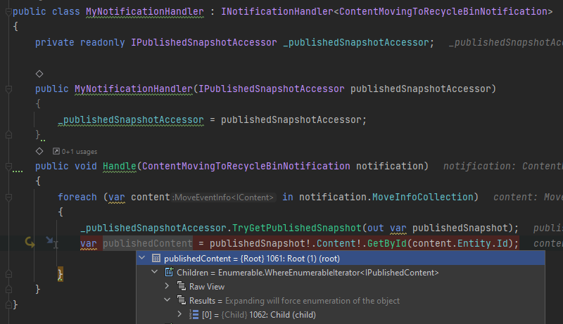 ContentMovingToRecycleBinNotification not triggering for childnodes · Issue #13423 · umbraco ...