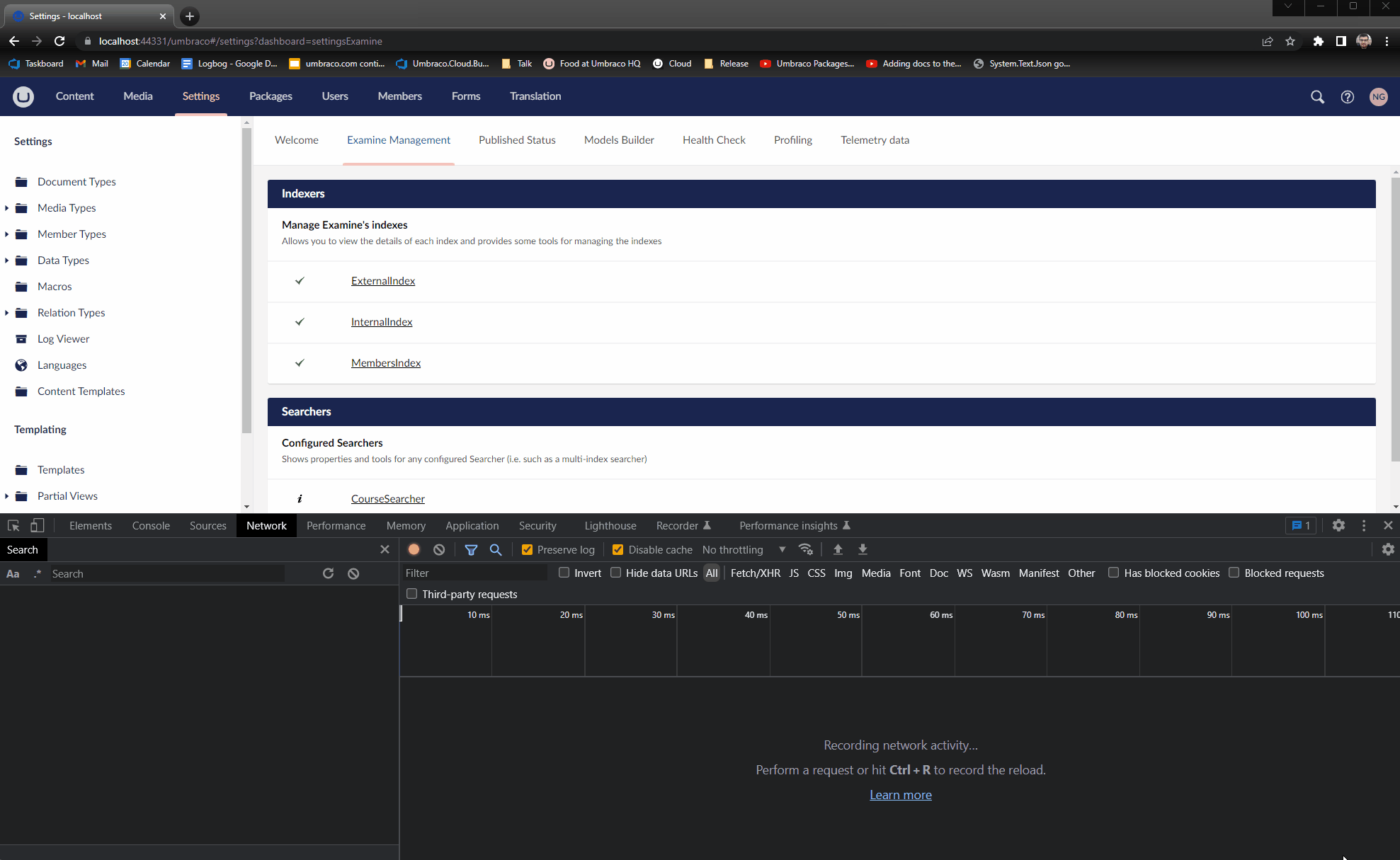 Examine multi searcher in dashboard · Issue #13749 · umbraco/Umbraco-CMS · GitHub