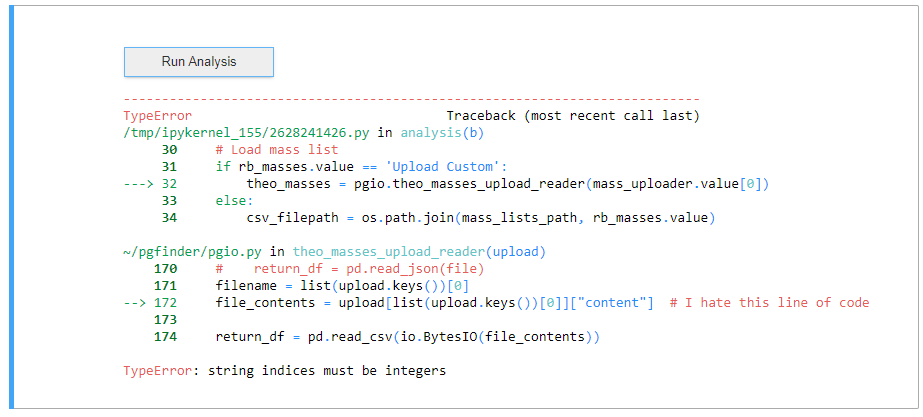 Error message in mybinder · Issue #133 · Mesnage-Org/pgfinder · GitHub
