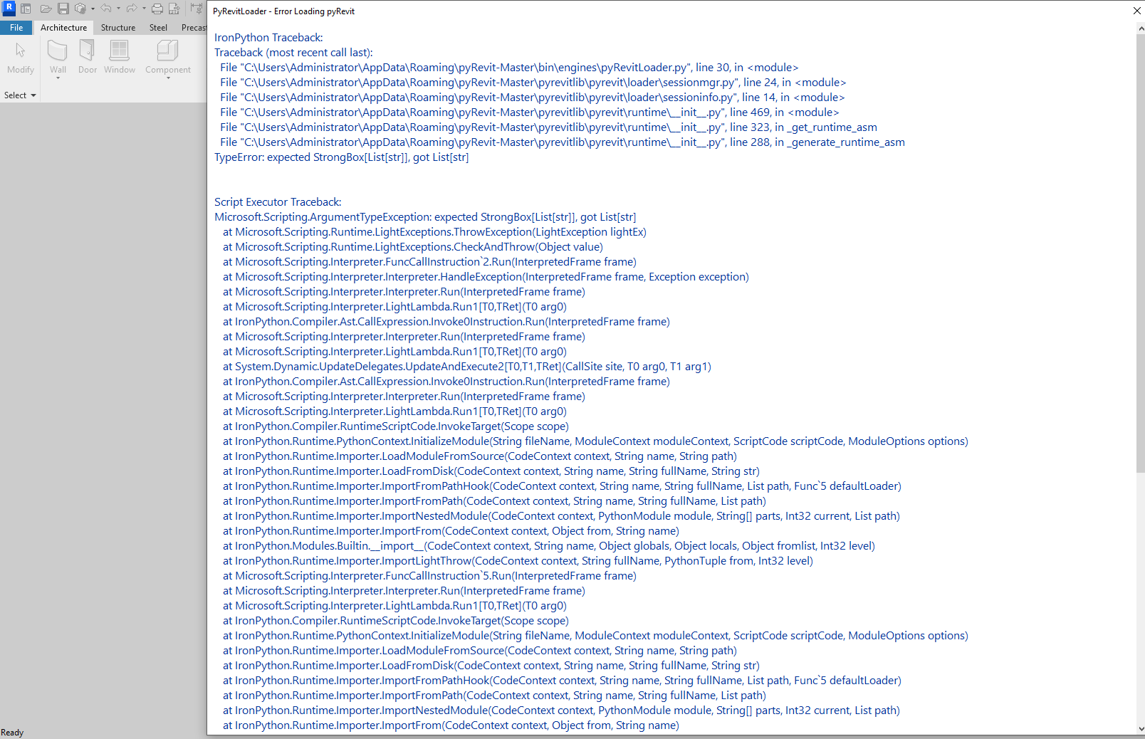 Error loading pyRevit in Revit 2023 · Issue #1600 · eirannejad/pyRevit ... Error loading pyRevit in Revit 2023 · Issue #1600 · eirannejad/pyRevit ...