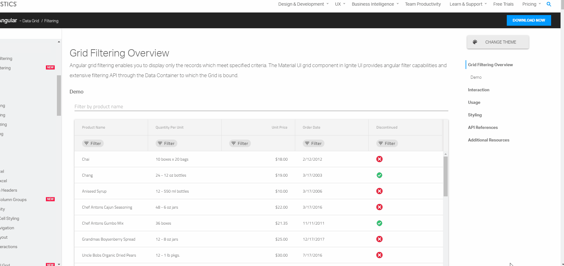 [filtering row] when adding faster filtering conditions, chips disappear from the view · Issue ...