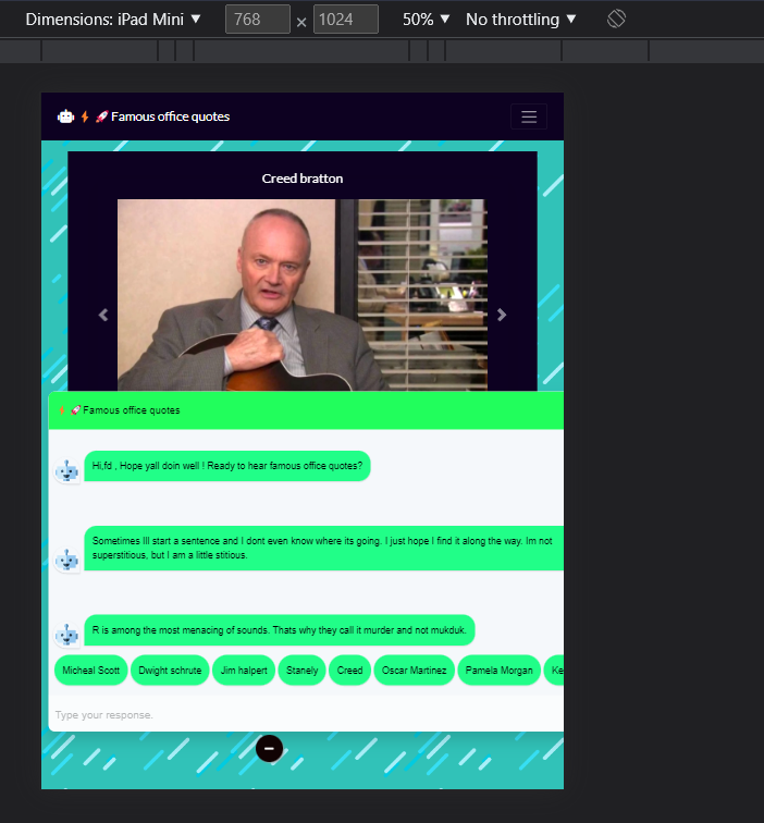 GitHub - aasim-syed/the-office-simplechatbot: From one office fan boi ...