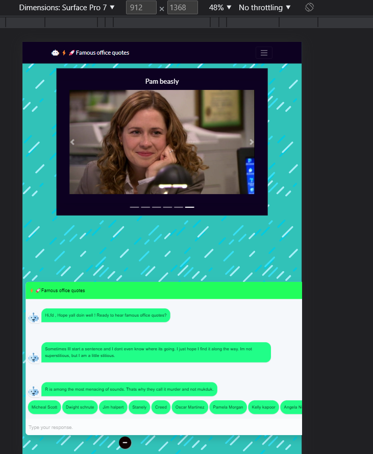 GitHub - aasim-syed/the-office-simplechatbot: From one office fan boi to another.
