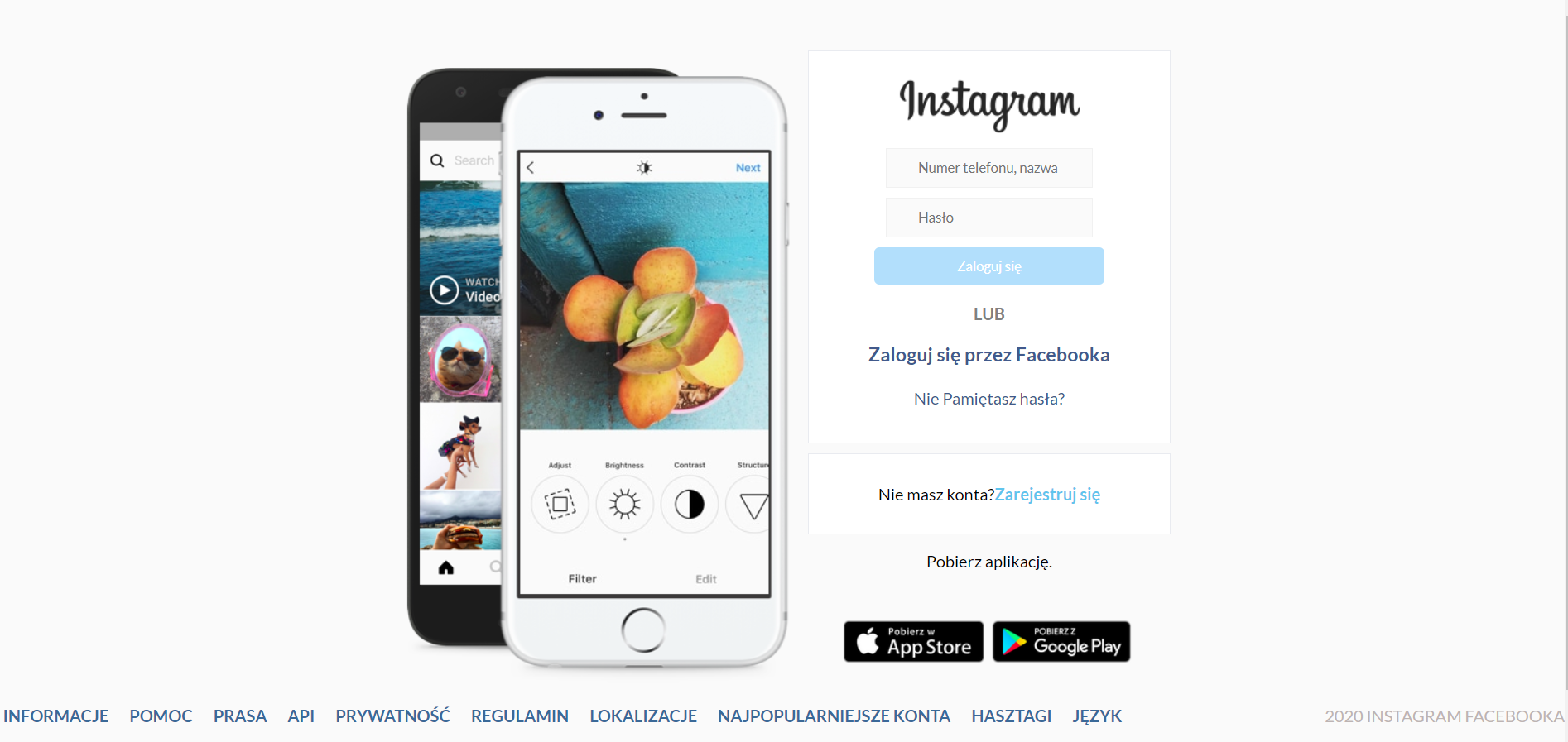 GitHub - majakasprzyk/instagram-layout: The instagram first page layout ...
